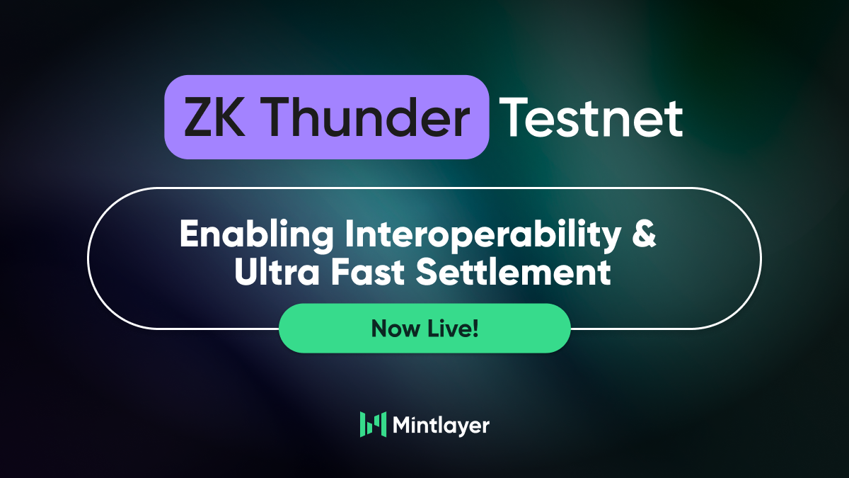 Mintlayer - Bitcoin L2 for BTC Cross-Chain Swaps, DeFi & Tokenization